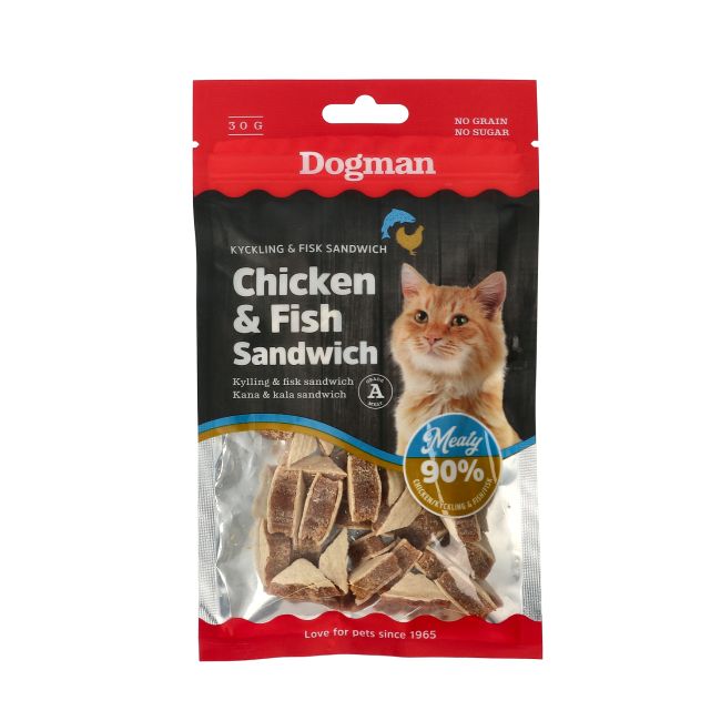 CHICKEN & FISH SANDWICH 30g - Dyrisk
